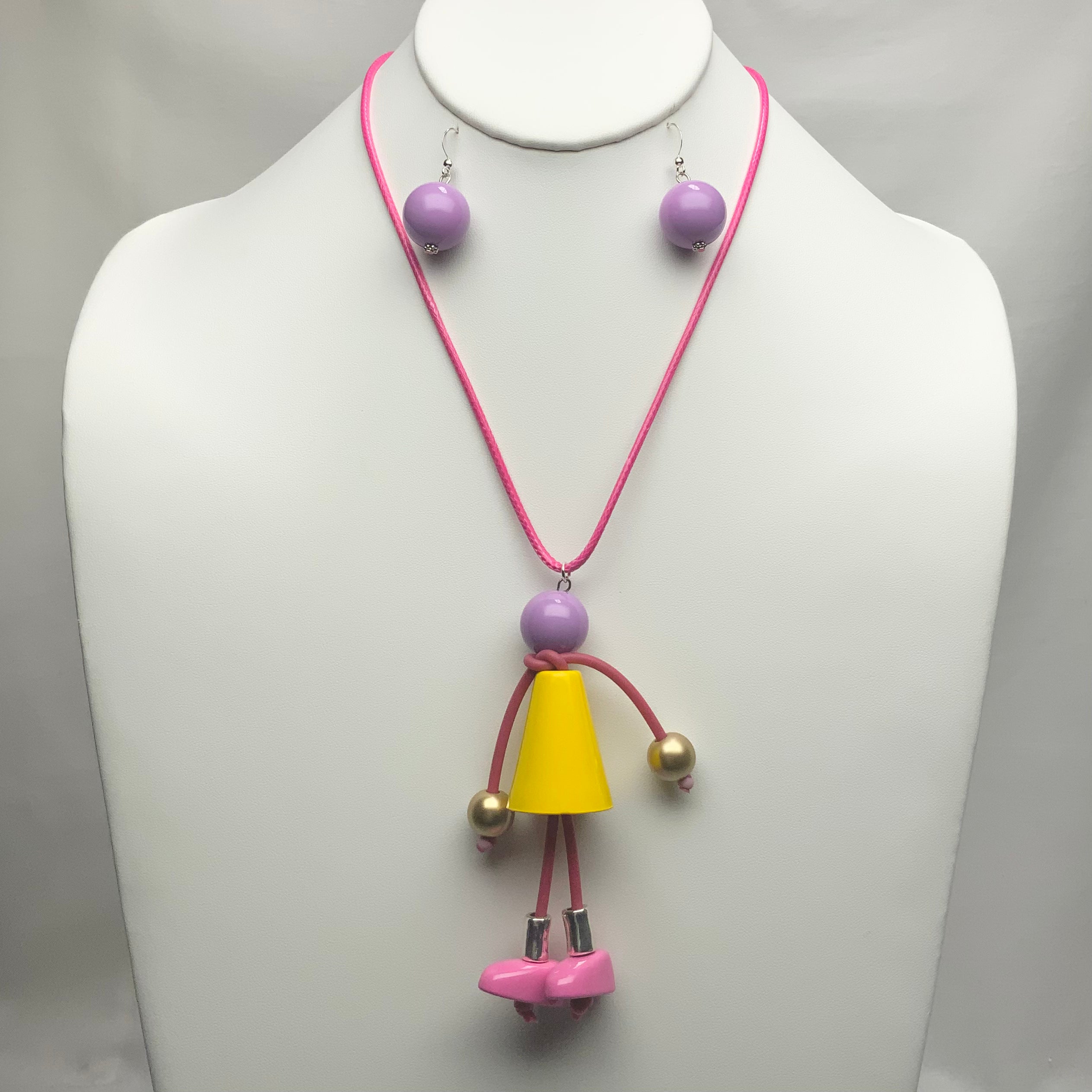 Lucite Shapes Necklace Set – L and B Creations