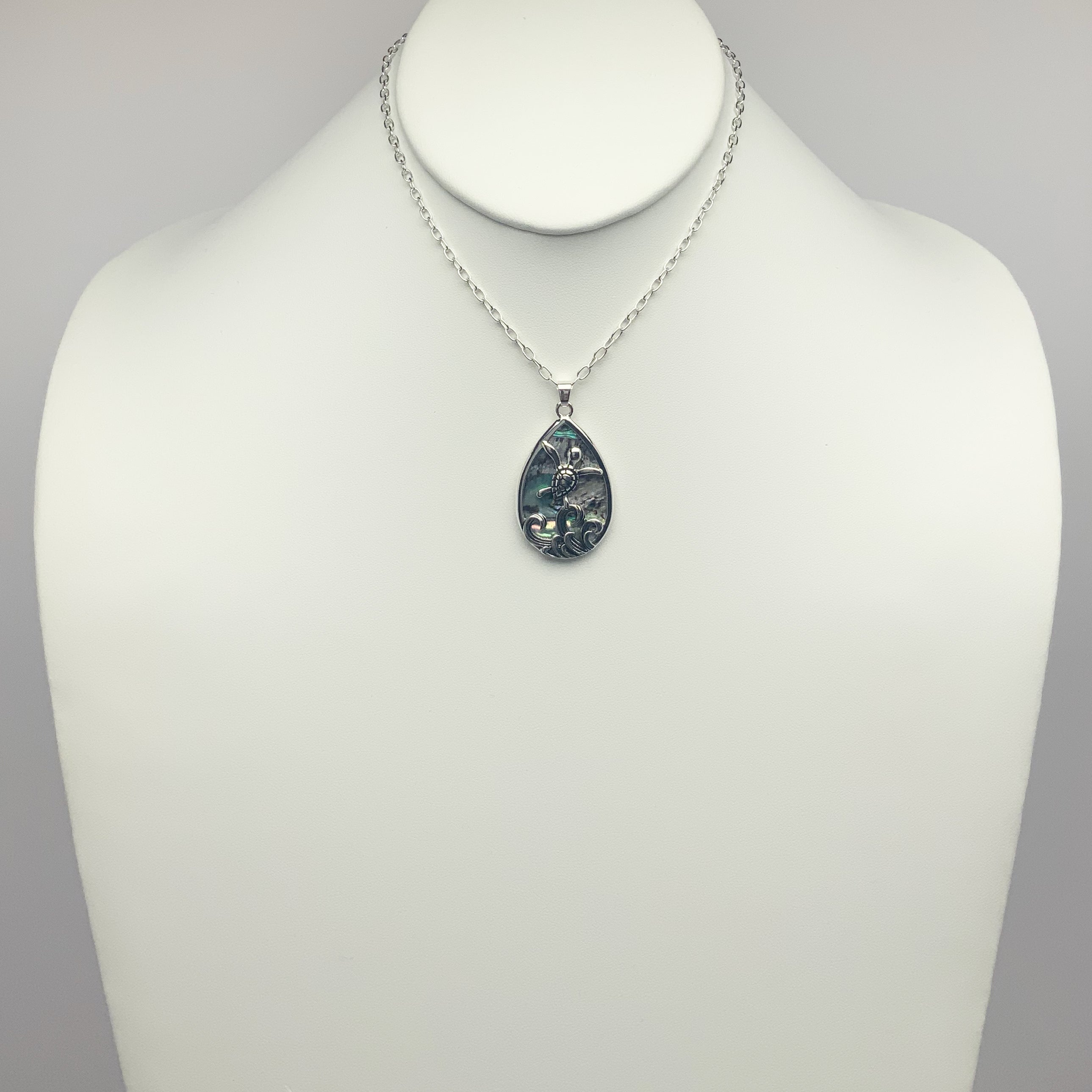 Turtle Teardrop Necklace – L and B Creations
